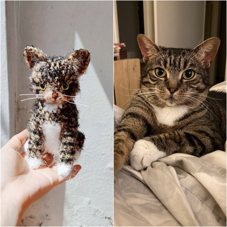 Custom Crochet Cat Custom Stuffed Cat Custom Cat Plush - Etsy