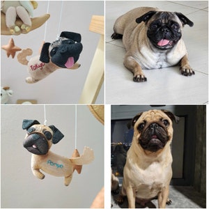 Custom Dog Baby Mobile, Personalized Baby Nursery, Puppy Baby Mobile ...