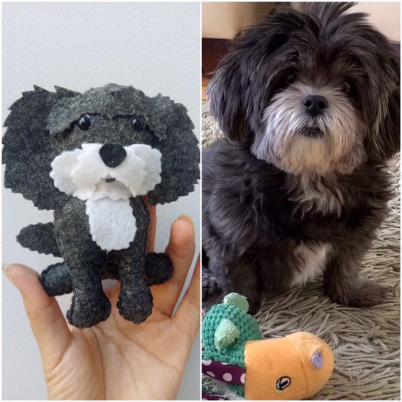 Custom Dog Ornament Personalized Dog Ornament Felt Dog - Etsy