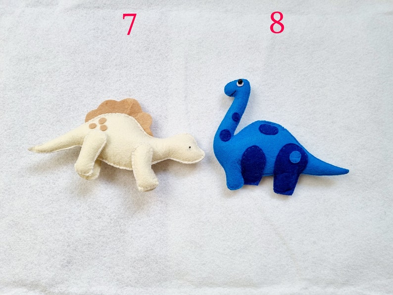 Felt Dinosaur Ornaments Dinosaur Toy Dinosaur Nursery - Etsy