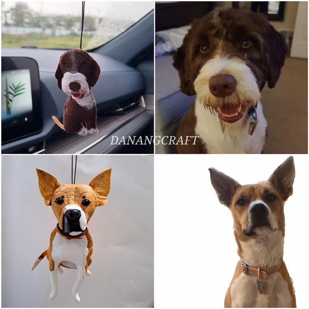 Custom Dog Rear View Mirror Accessories, Personalized Dog Car Mirror ...
