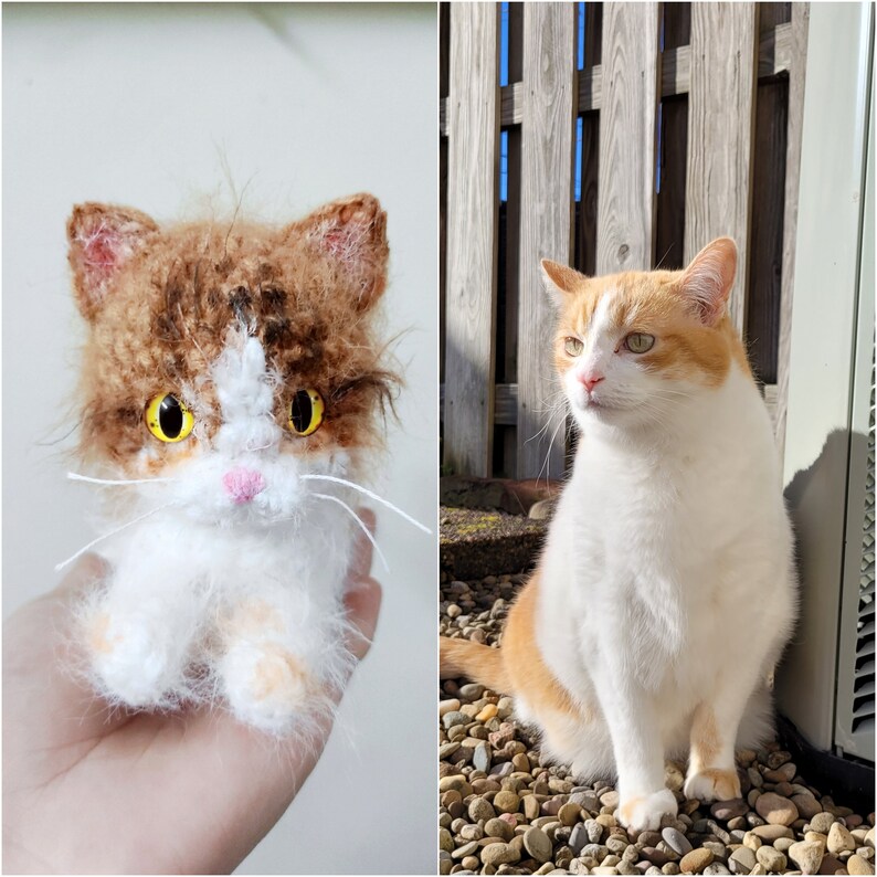 Custom Crochet Cat Custom Stuffed Cat Custom Cat Plush - Etsy