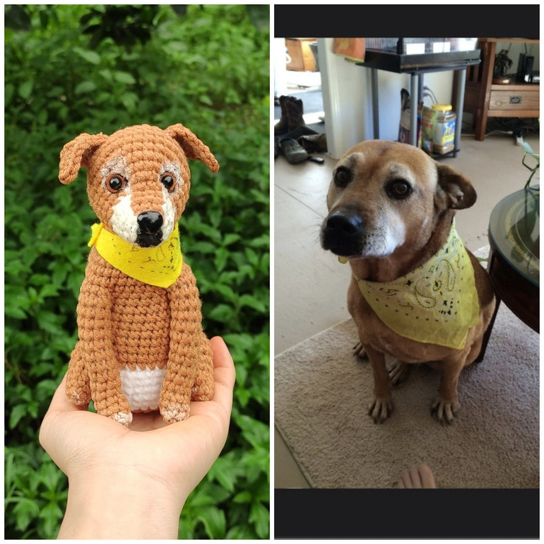Custom Stuffed Dog Custom Dog Plush Custom Crochet Dog - Etsy