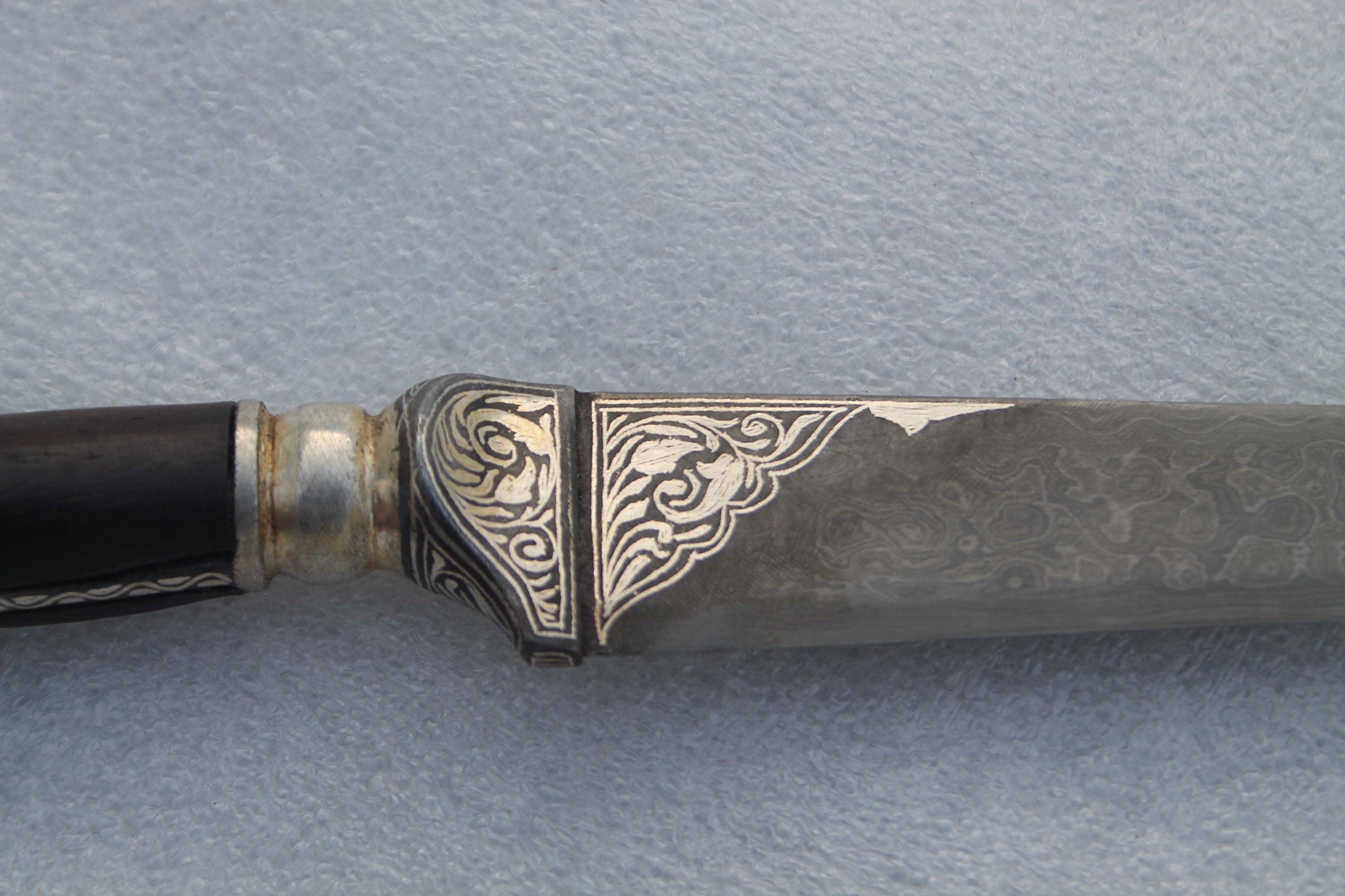 Mughal Indo-persian Sikh Kaur Kard Dagger Lion Head Handle Knife ...