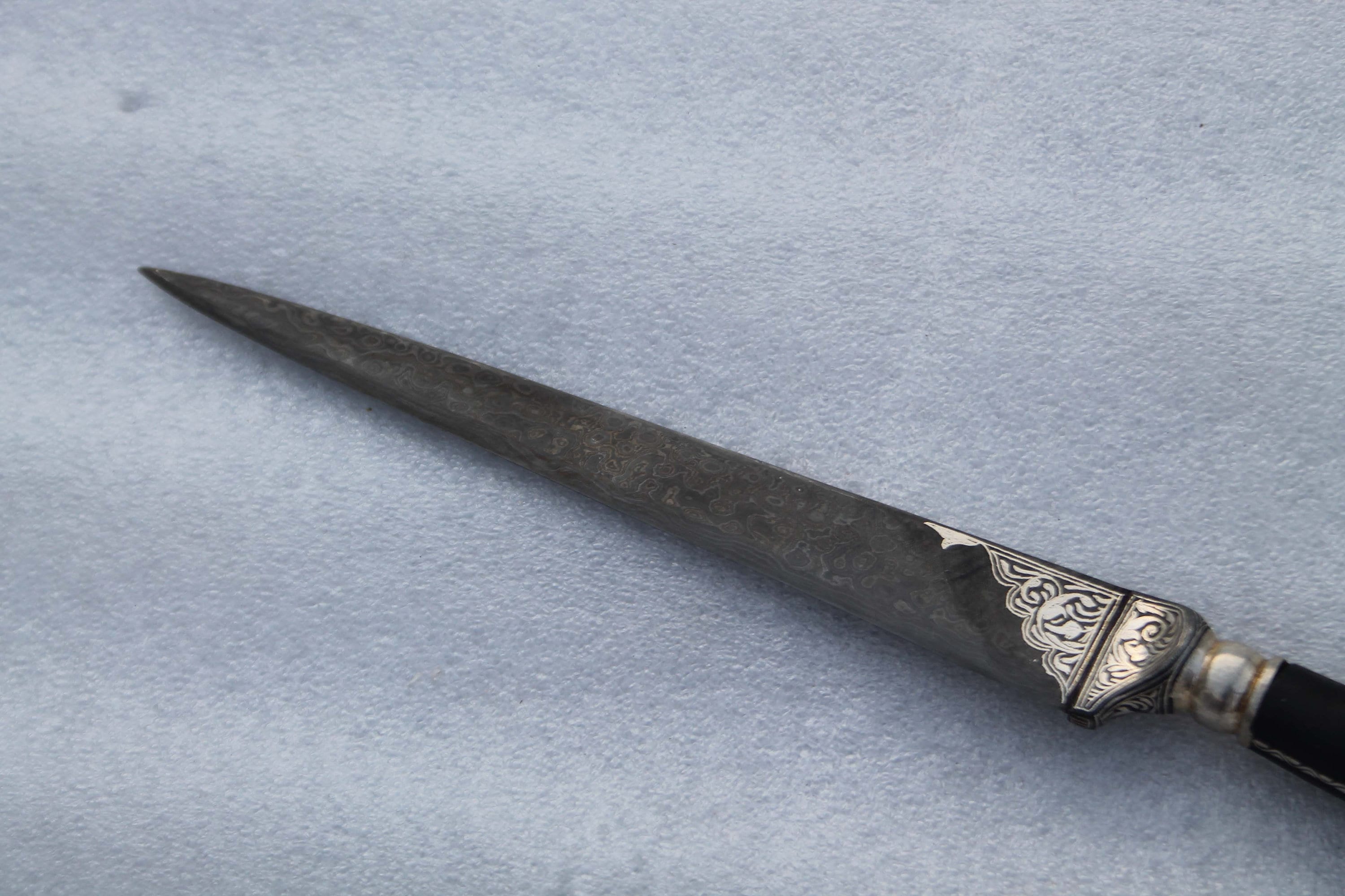 Mughal Indo-persian Sikh Kaur Kard Dagger Lion Head Handle Knife ...