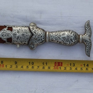 Old Vintage Mughal Indo-persian South Indian Silver Damacened Blade ...