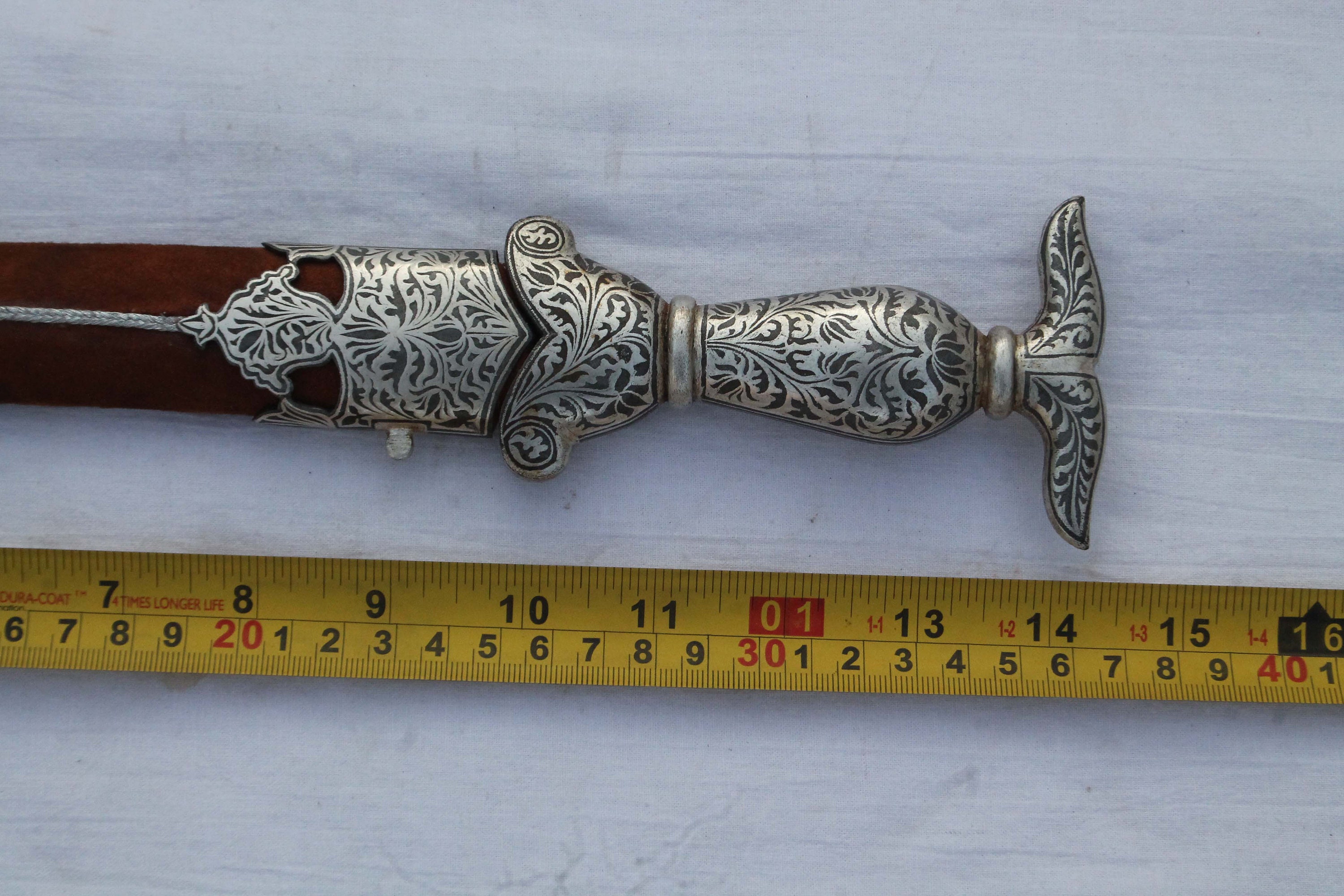 Old Vintage Mughal Indo-persian South Indian Silver Damacened Blade ...