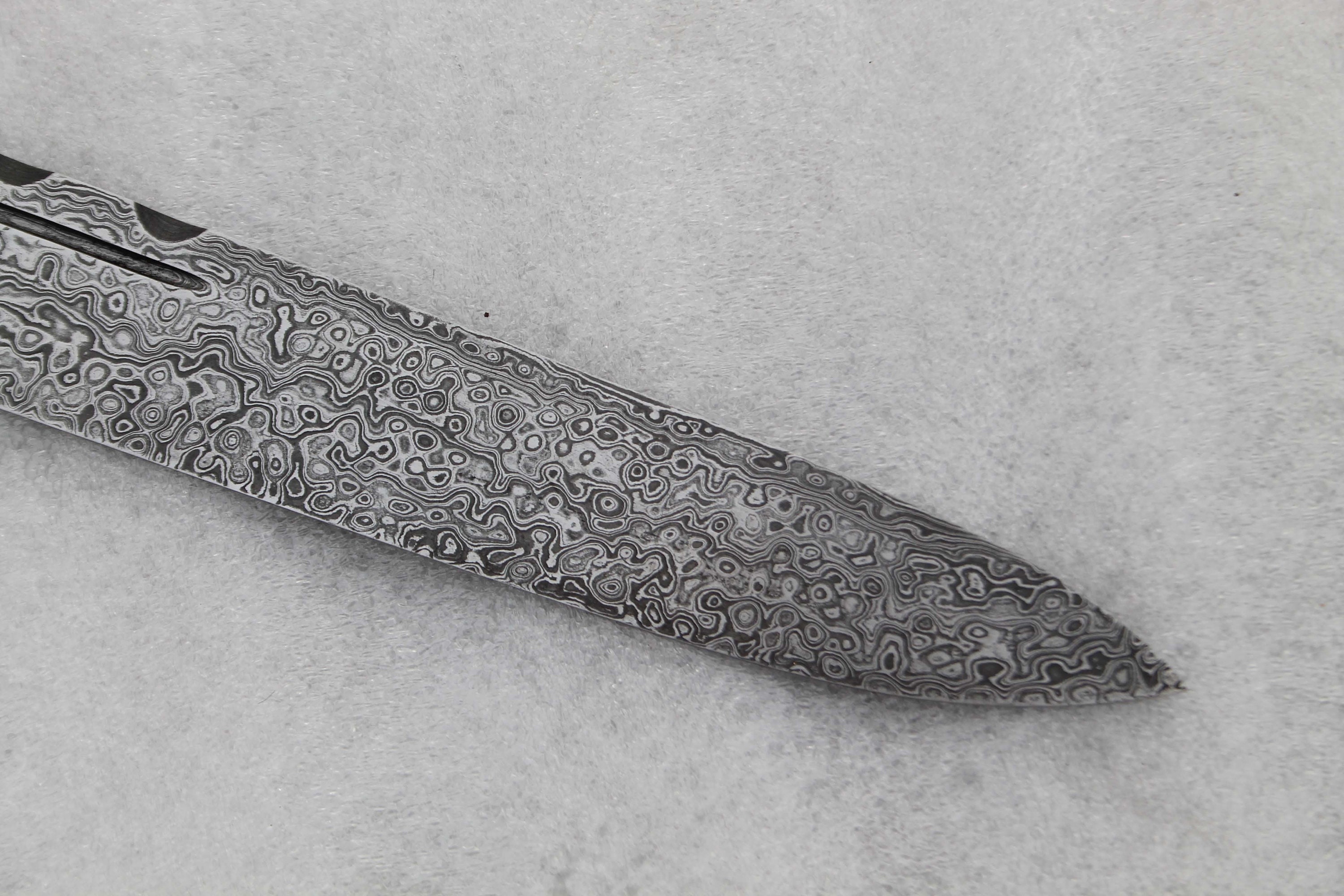Custom Hand-forged Beautiful Raindrop Pattern Damascus Steel - Etsy