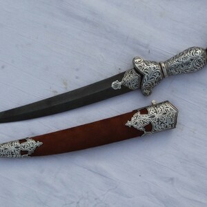 Old Vintage Mughal Indo-persian South Indian Silver Damacened Blade ...