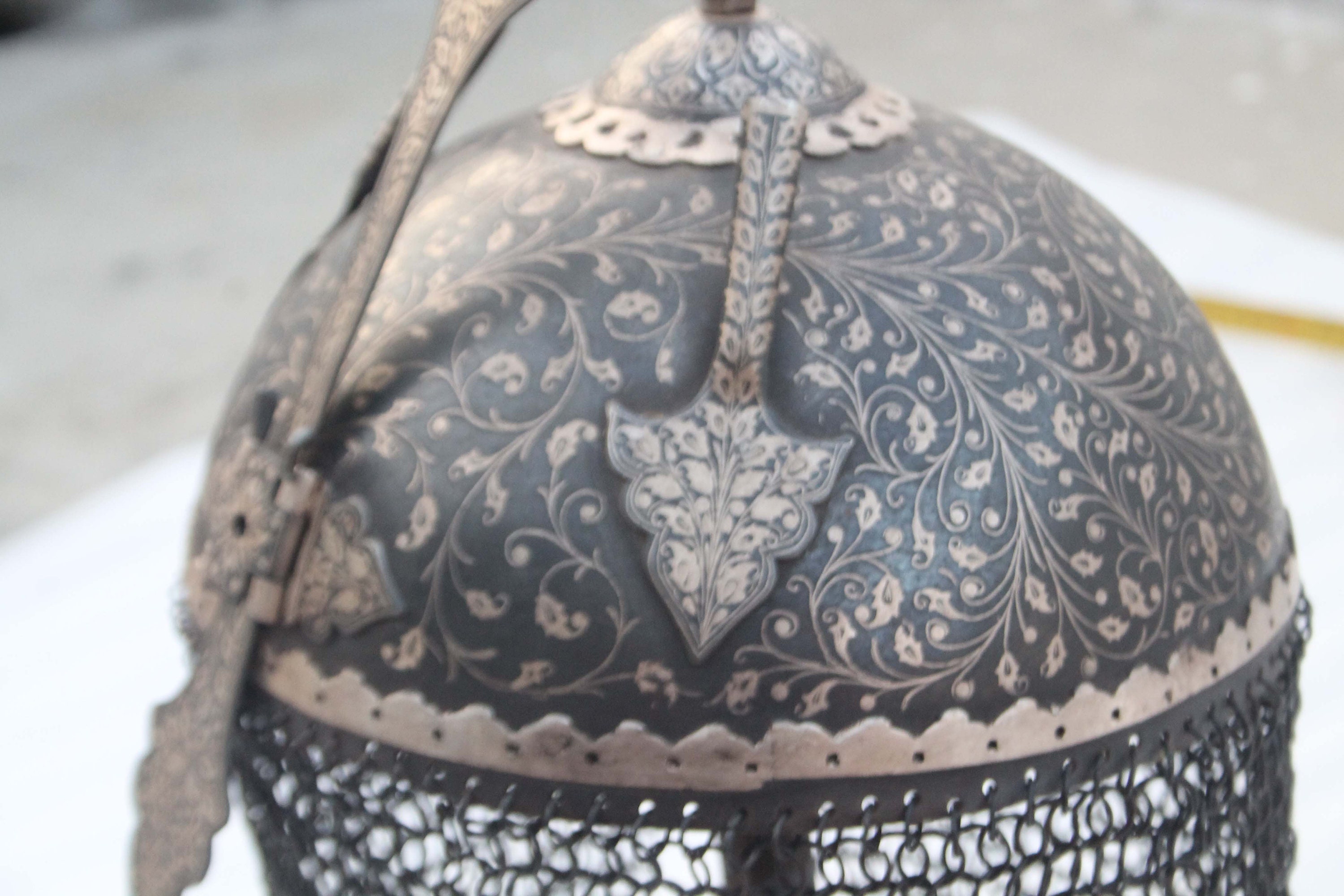 Old Antique Mughal Indo-persian Islamic Ottoman Qajar Style Helmet ...