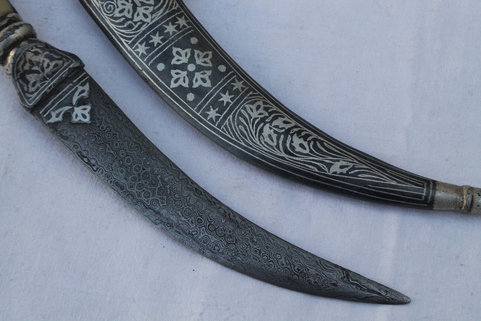 V.very Fine Vintage Mughal Silver Inlaid Wedding Dagger - Etsy