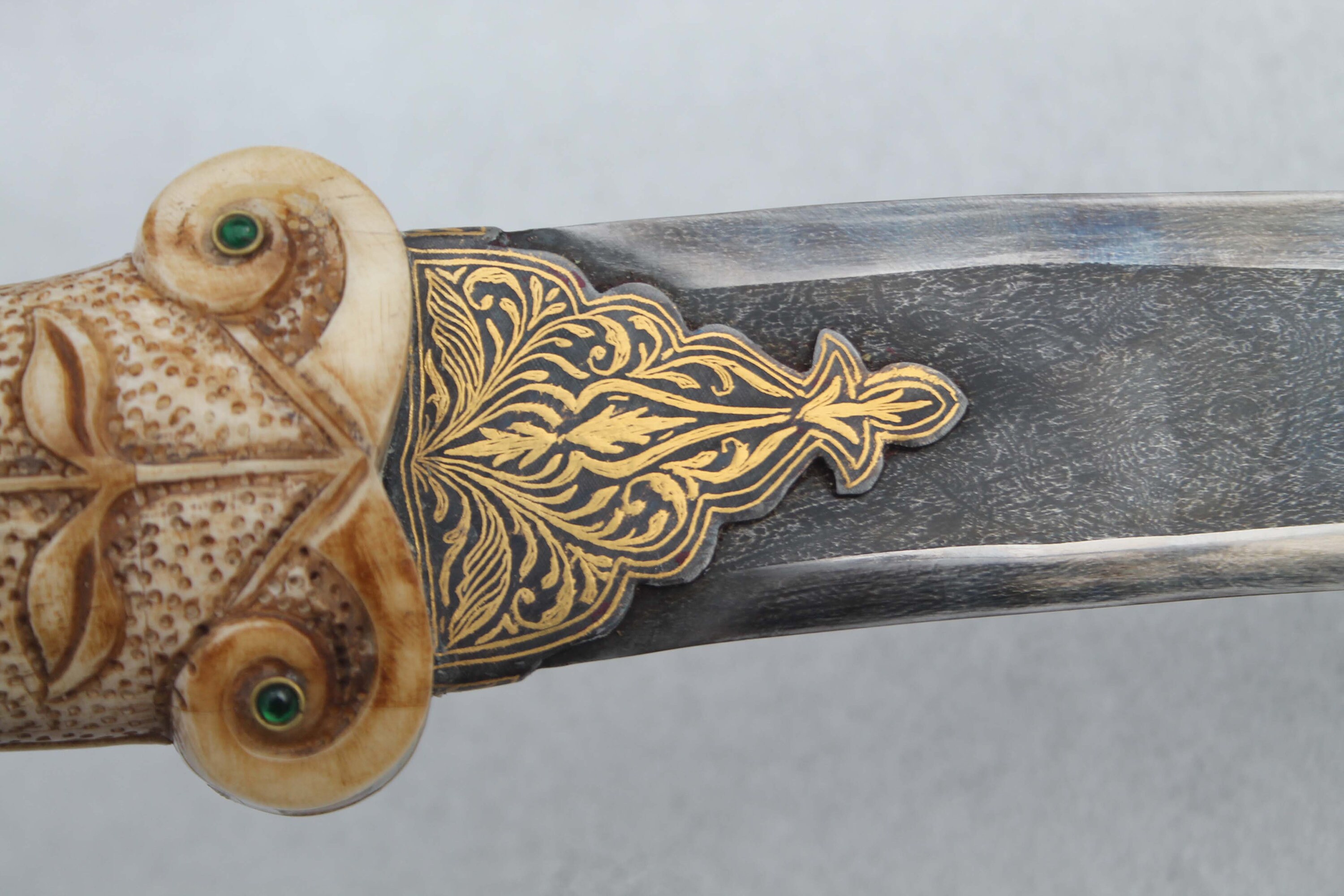 Vintage Mughal Islamic Bone Engraved Lion Head Handle Grip - Etsy