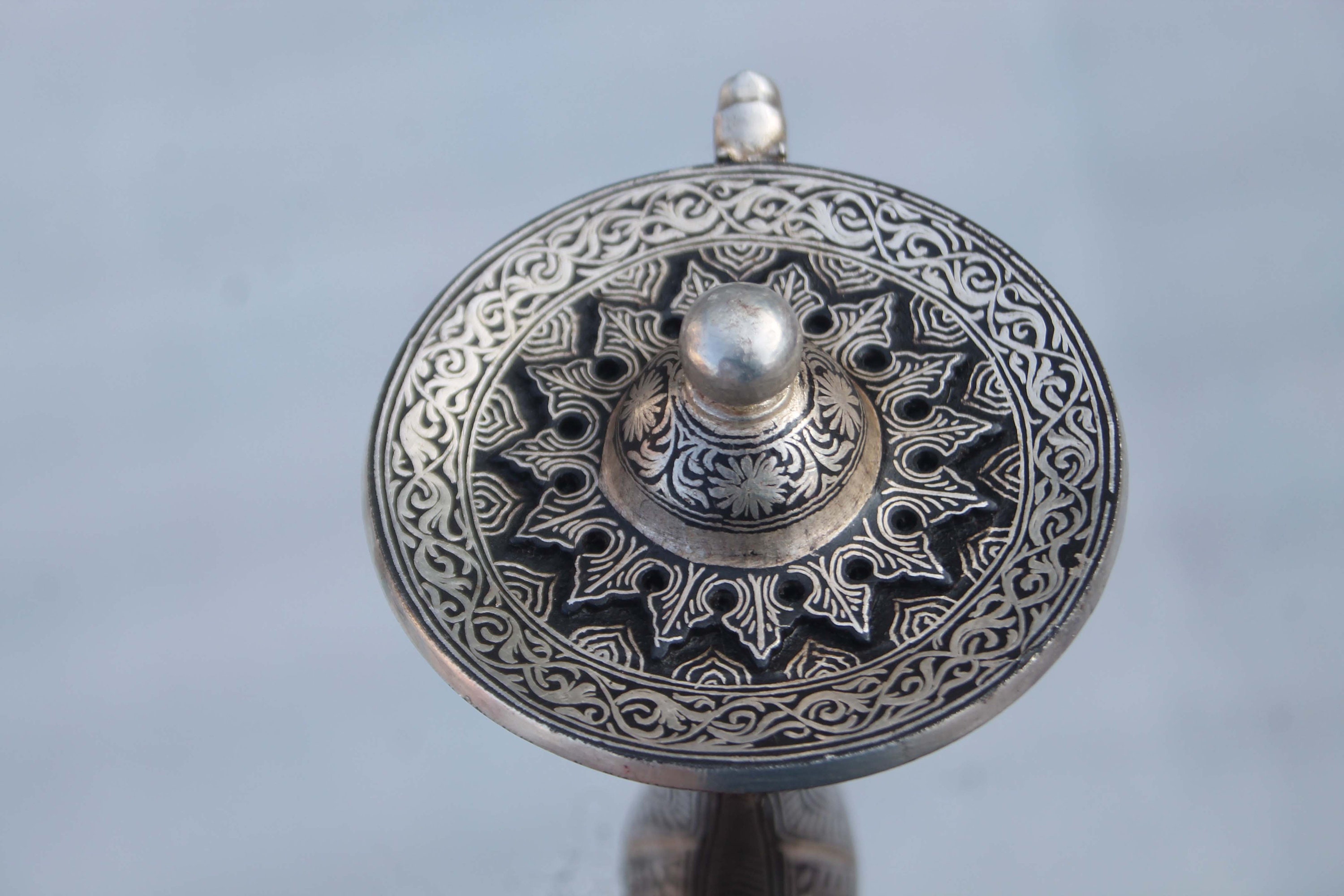 Old Vintage Mughal Rajput Traditional Silver Damascened Sword /tulwar ...