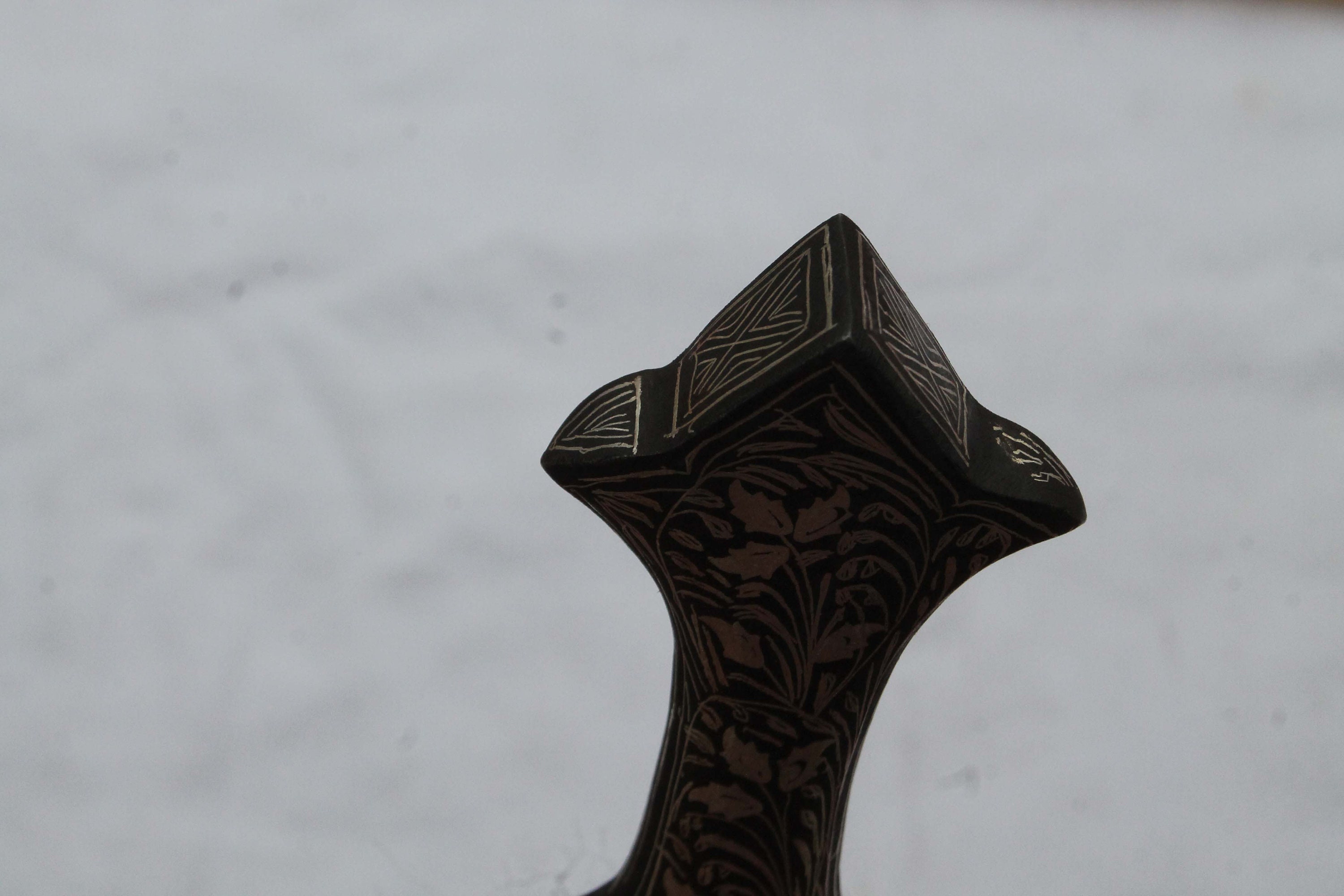 Vintage Mughal Silver Inlay Wedding Dagger Khanjar Jambiya Knife Iron ...