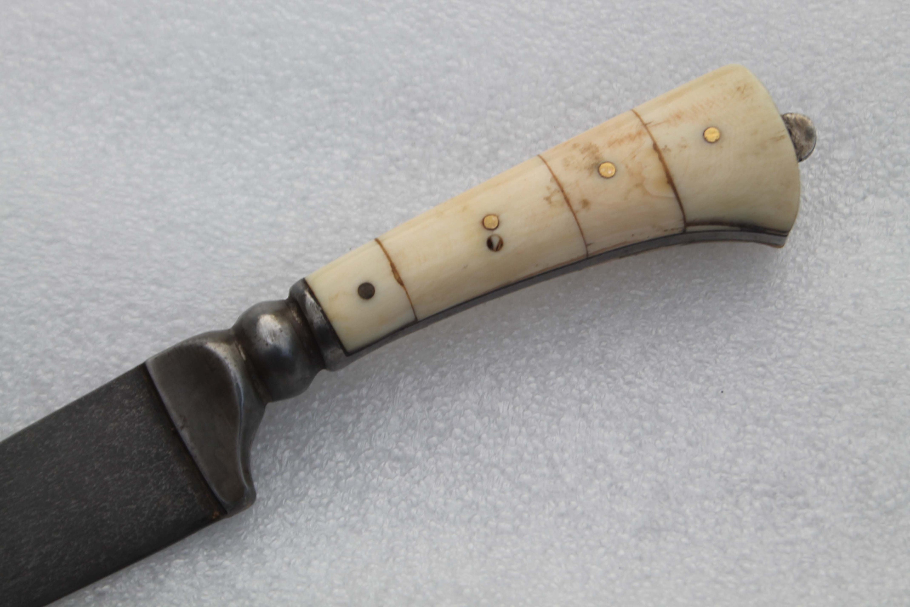 Mughal Vintage Old Islamic Rajput Kard Dagger Knife Wootz Steel Water ...