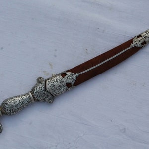Old Vintage Mughal Indo-persian South Indian Silver Damacened Blade ...