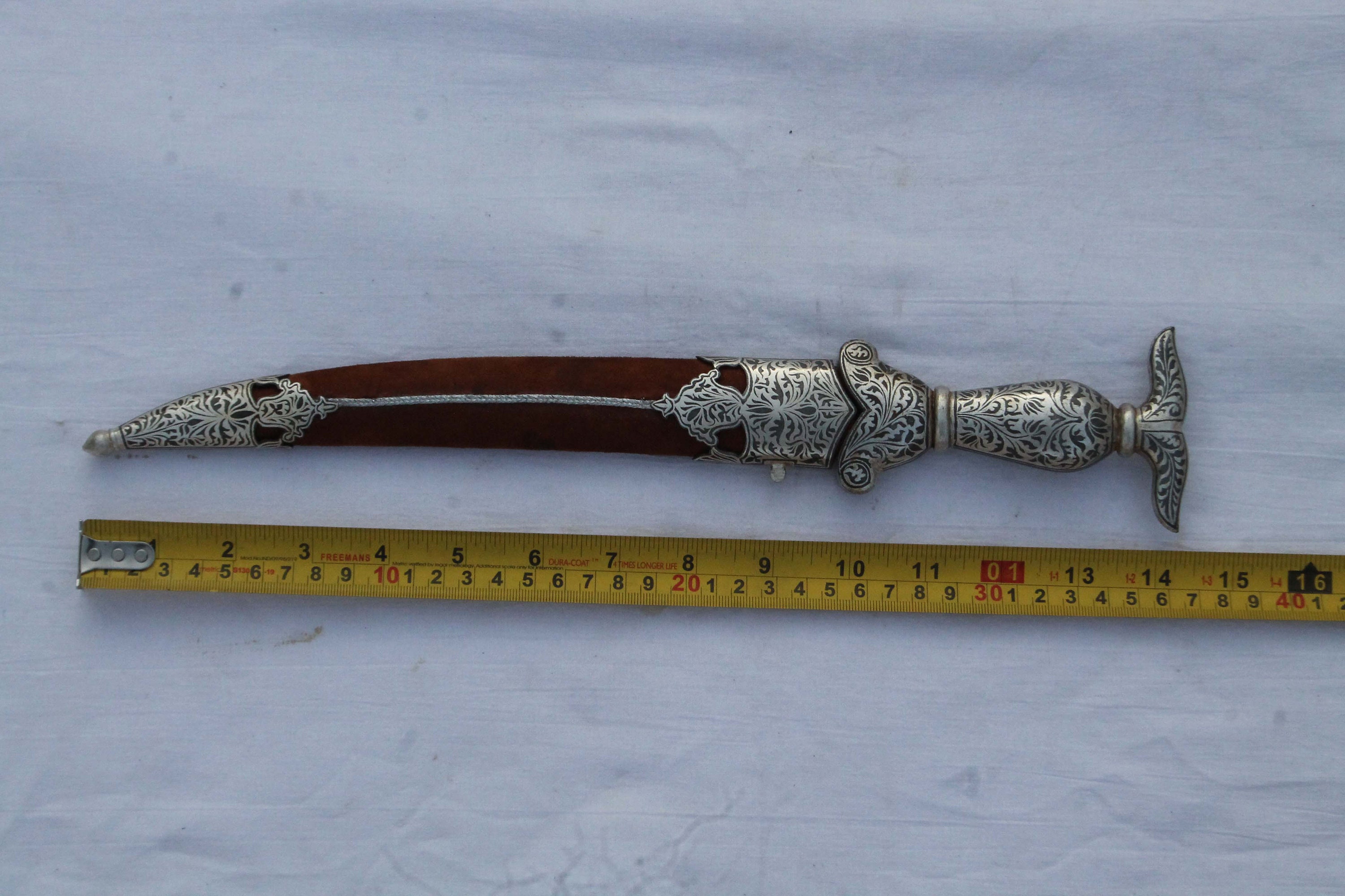 Old Vintage Mughal Indo-persian South Indian Silver Damacened Blade ...