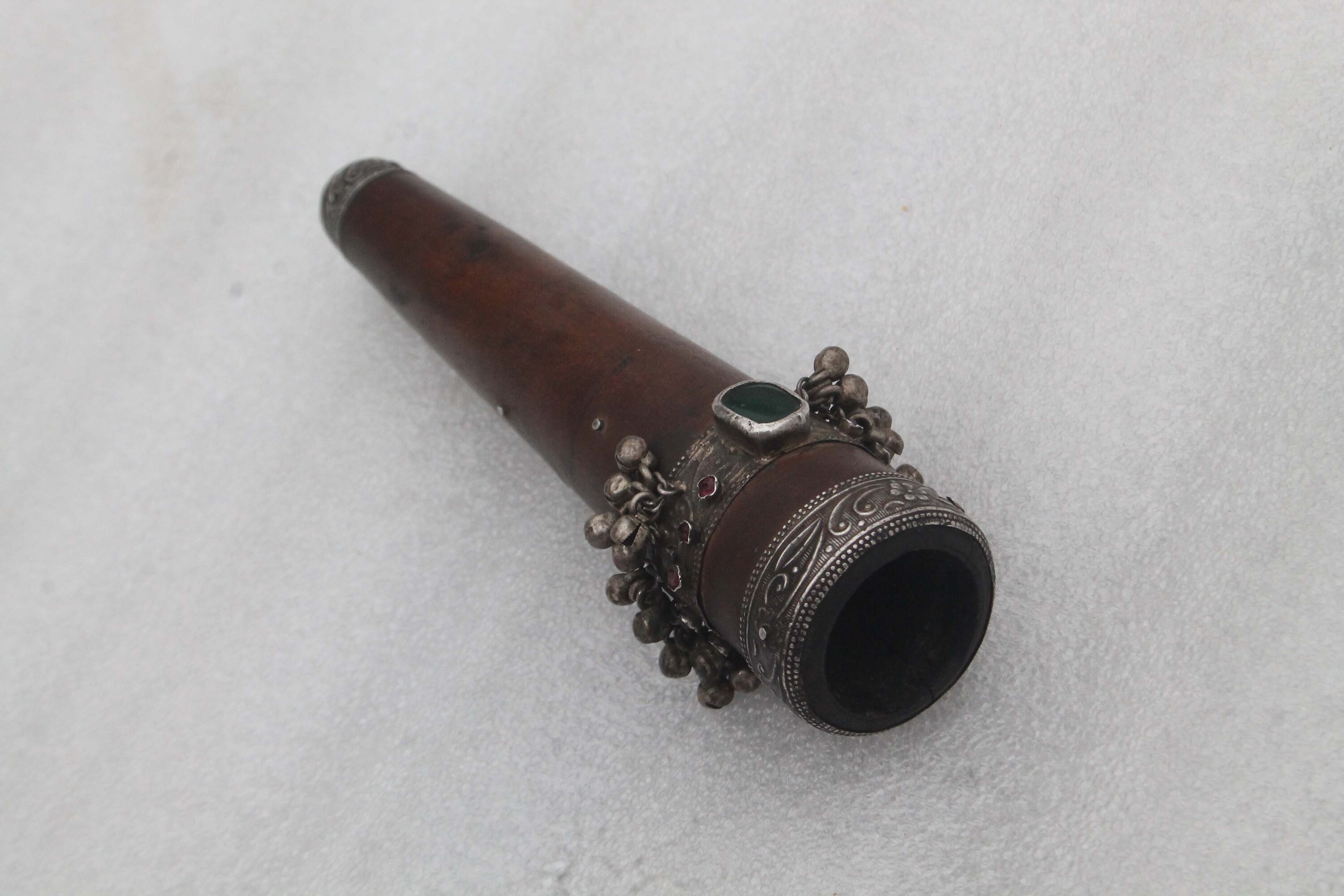 Maughal Indo-persian Ottoman Wooden Silver Engraved Stone Stone Studded ...