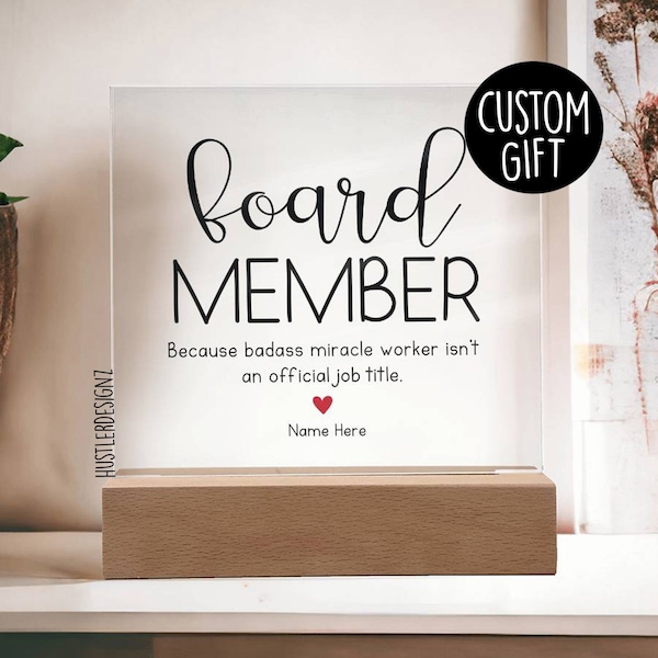 Board Member Plaques - Etsy