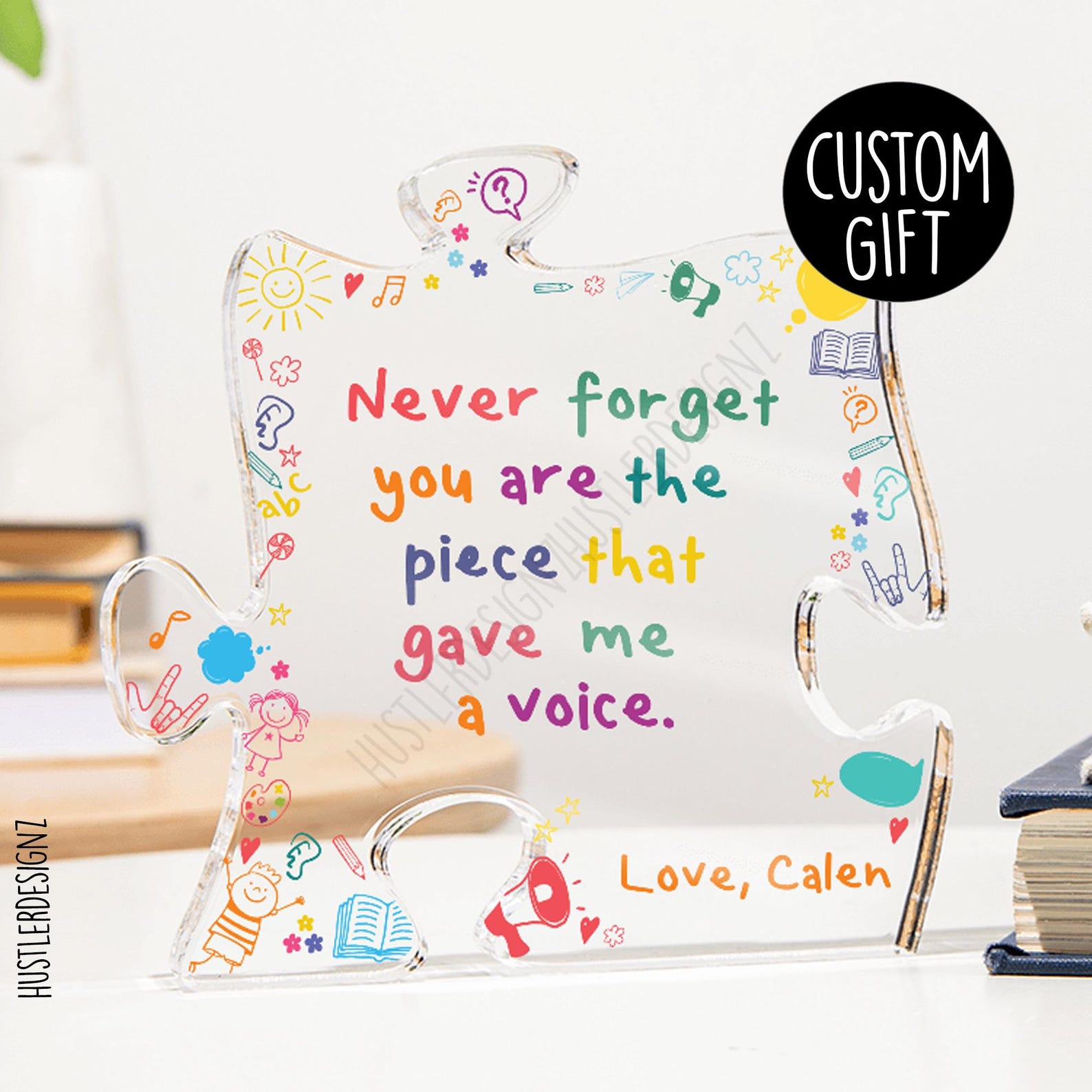 Custom Speech Pathologist Plaque - SLP Gift - Speech Therapy Thank You ...