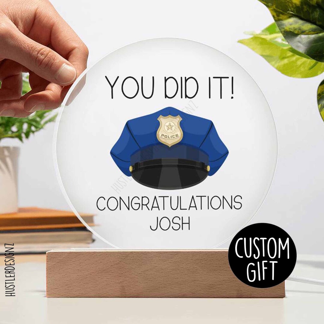 Personalized Police Officer Gifts, Police Academy Graduation, New ...