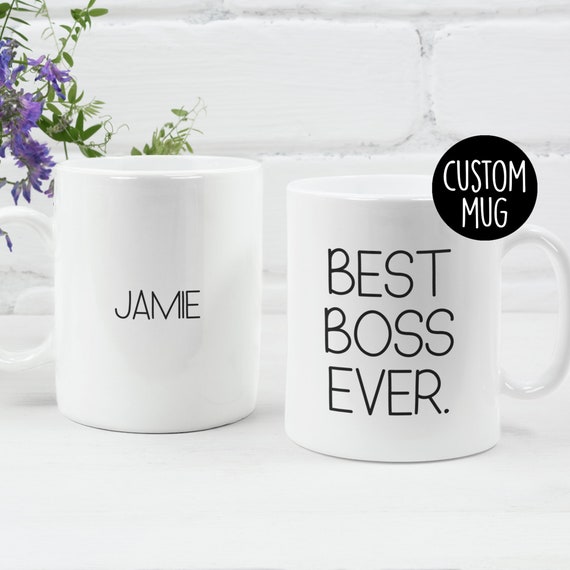 Best Boss Ever Mug Best Boss Mug Custom Boss Gift Gift for - Etsy