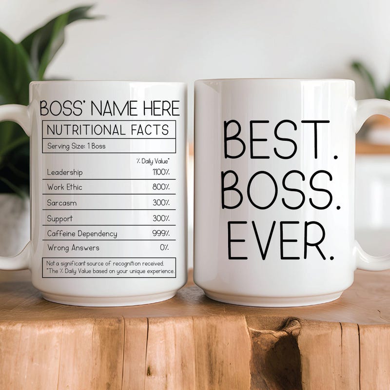 Funny Boss Mug - Etsy