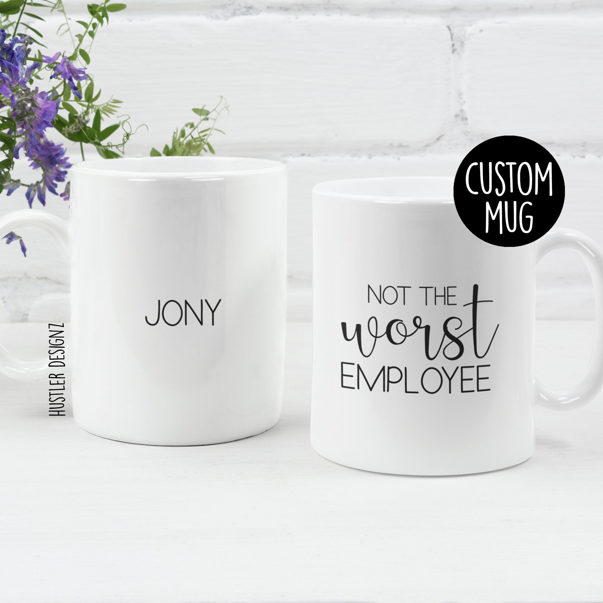 Not The Worst Employee Funny Employee Gifts Personalized | Etsy