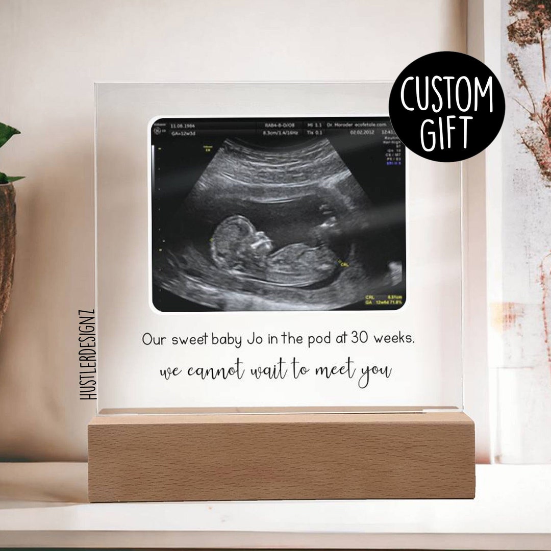 Personalized Pregnancy Announcement Plaque, Ultrasound Plaque, Baby ...