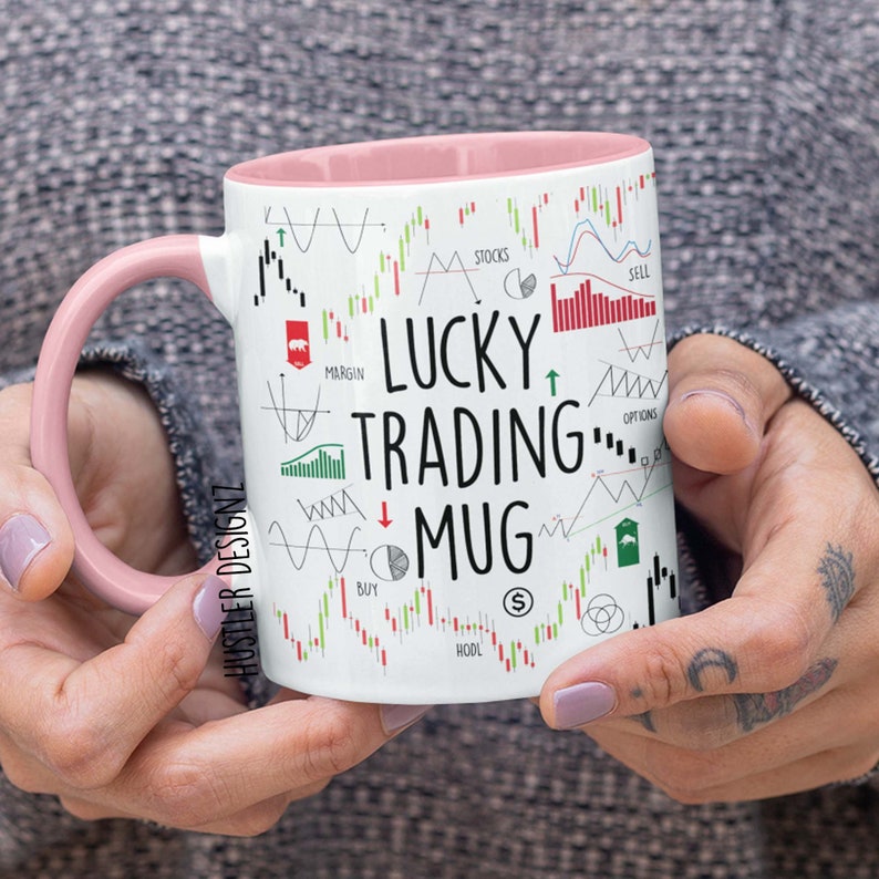 Lucky Trading Mug, Stock Market Day Trading Gift, Day Trader Mug ...