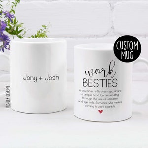 Work Bestie Gift, Work Bestie Definition Mug, Personalized Gifts Work ...