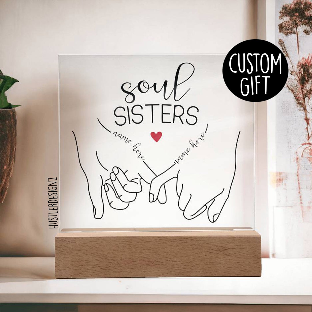 Personalized Soul Sisters Plaque - Friendship Gifts for Women - Soul ...