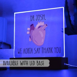Personalized We Aorta Say Thank You Plaque for Cardiologist, Heart ...