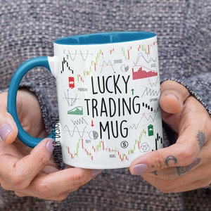 Lucky Trading Mug, Stock Market Day Trading Gift, Day Trader Mug ...