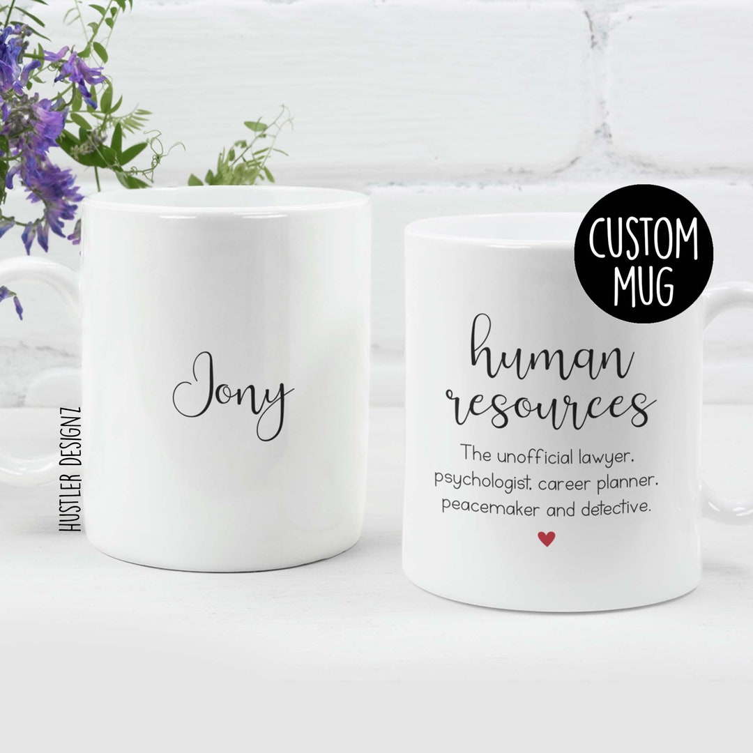 Human Resources Crew Mug, Personalized Gifts, Human Resources Mug, Hr ...