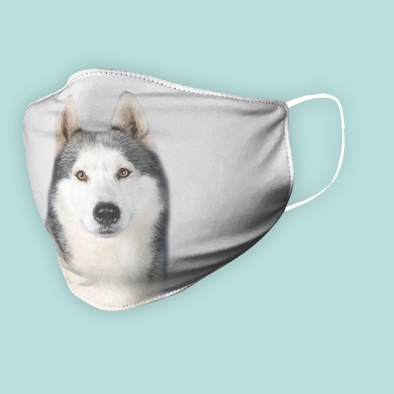 Husky Mask Husky Face Mask Dog Face Mask Husky Face Cover | Etsy
