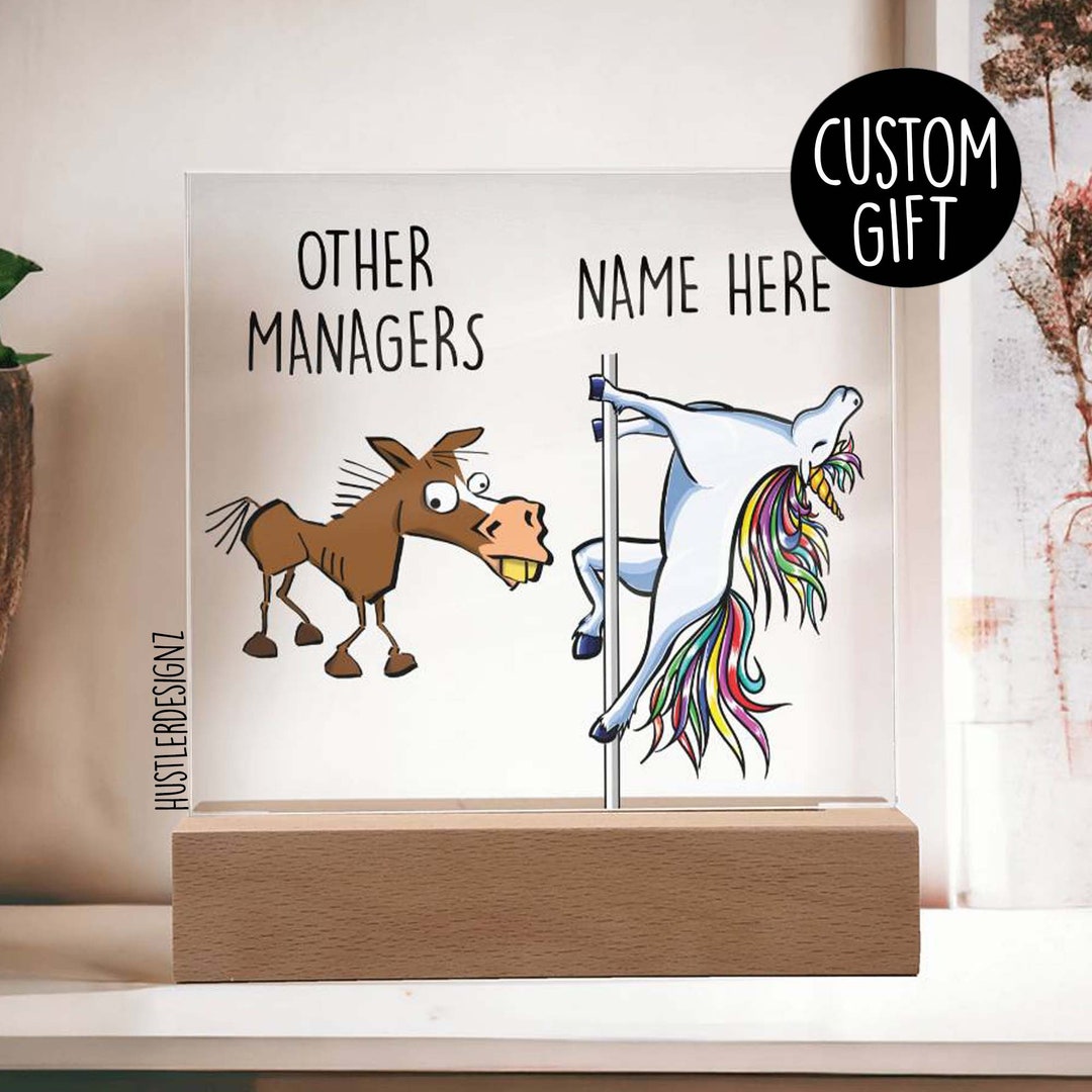 Personalized Manager Plaque - Work Team Gift for Team Lead - Funny ...