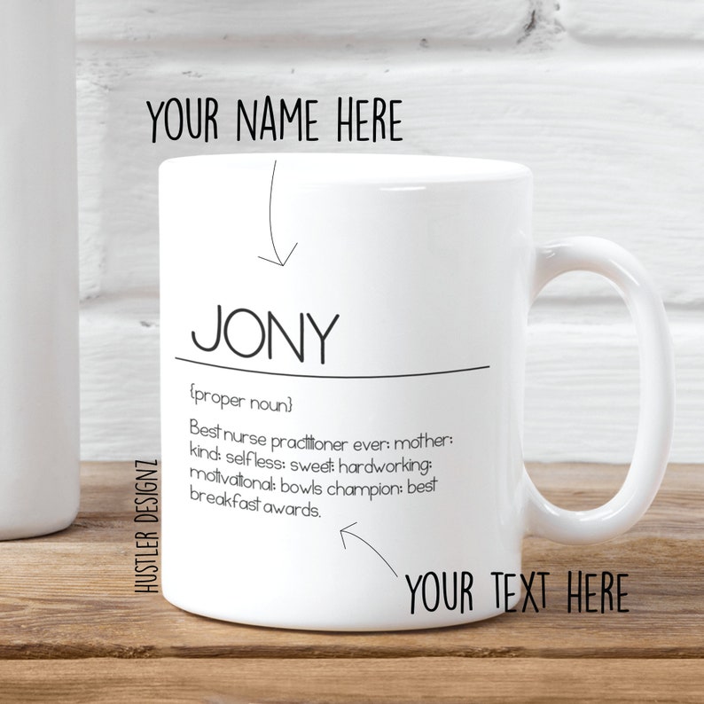 Personalized Definition Mug: Custom Name Coffee Cup - Funny Office Gift ...