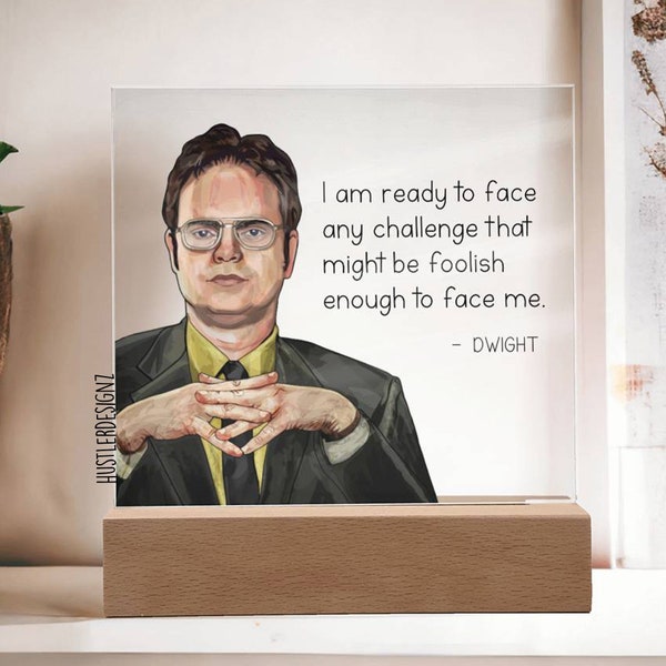 Dwight I Am Ready to Face Any Challenges - Etsy