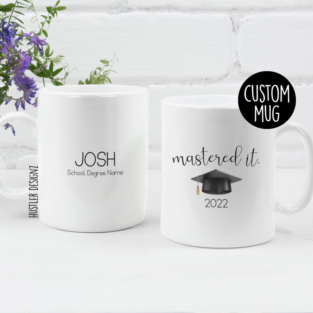 Personalized Graduation Mug: Mastered It, MBA Gift - Etsy