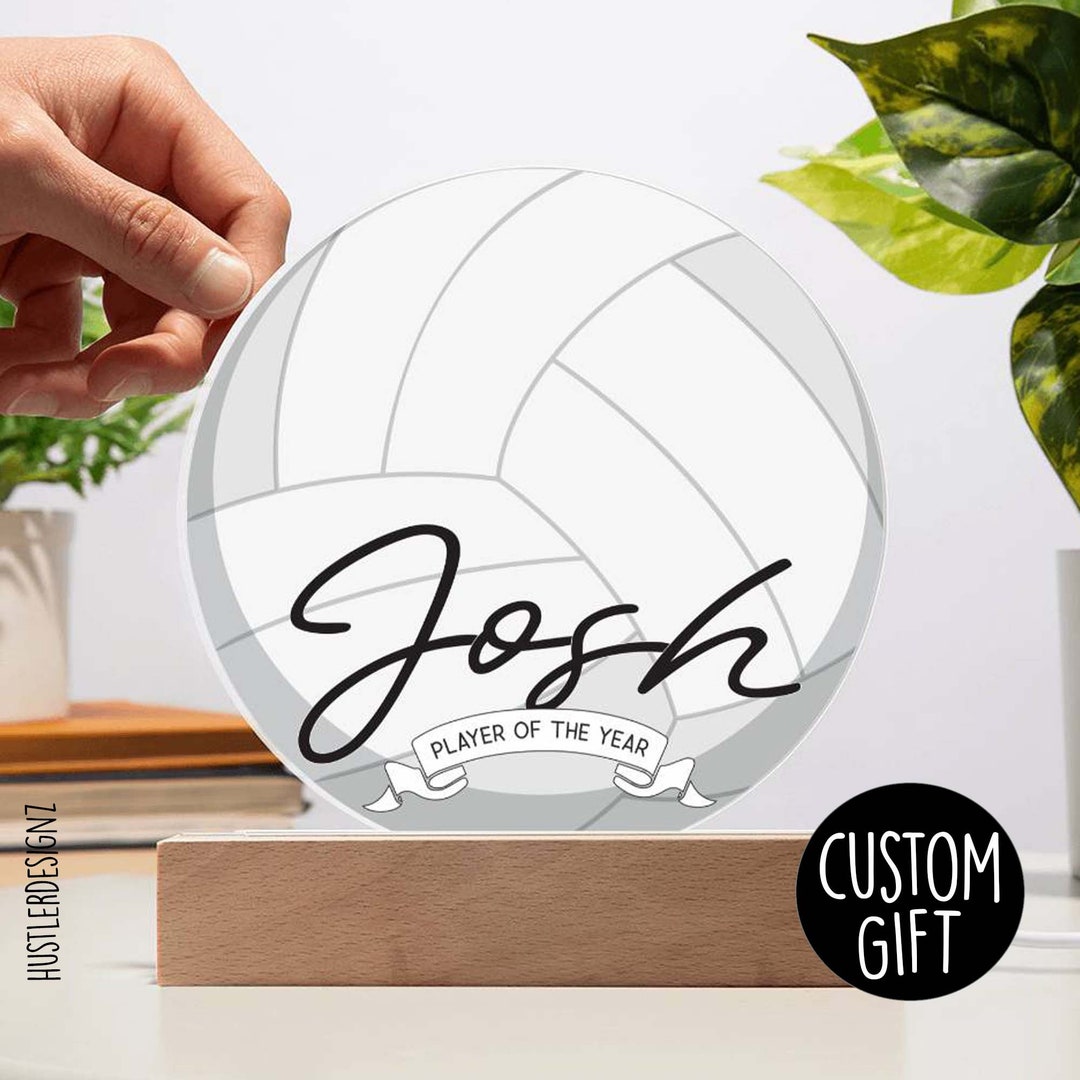 Custom Volleyball Player of the Year Award Acrylic Plaque ...