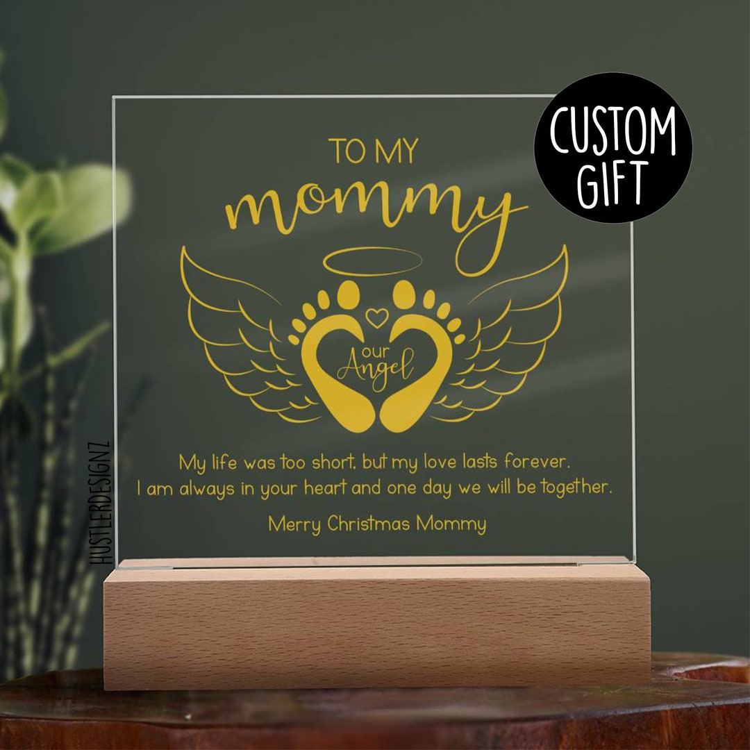 Memorial Plaque for A Child, Memorial Plaque Mom Mother's Day Gift ...