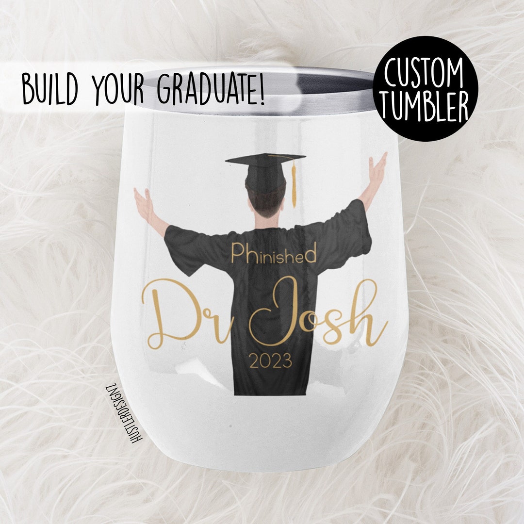 Phinished Tumbler, PHD Graduation Gifts, PHD Gift, PHD Tumbler, Custom ...