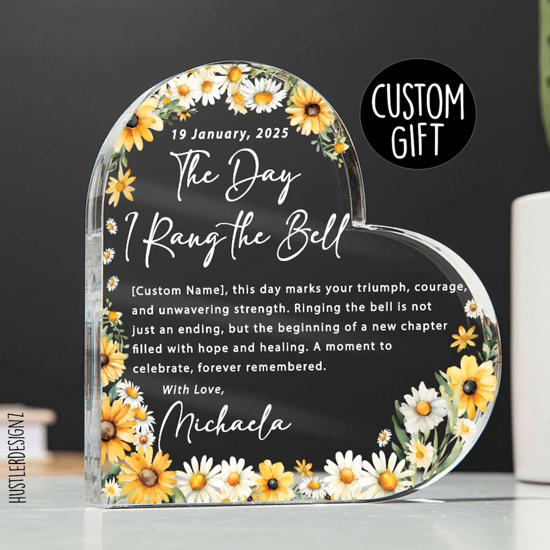 The Day I Rang the Bell Chemo Milestone Plaque – Cancer Survivor Gift ...