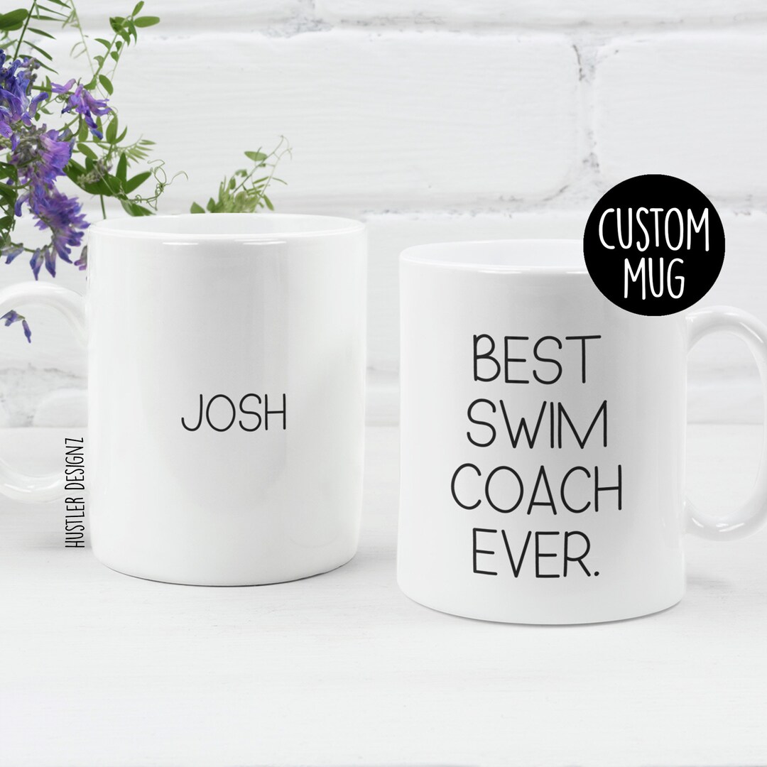 Best Swim Coach Ever Coffee Mug, Swim Coach Gift, Best Coach, Coach ...