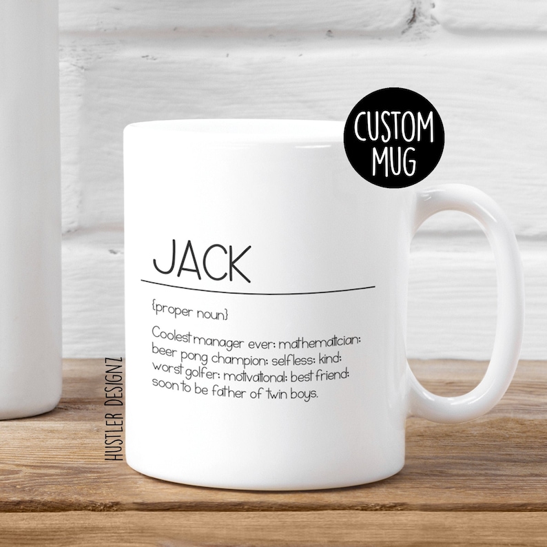 Personalized Definition Mug: Custom Name Coffee Cup - Funny Office Gift ...