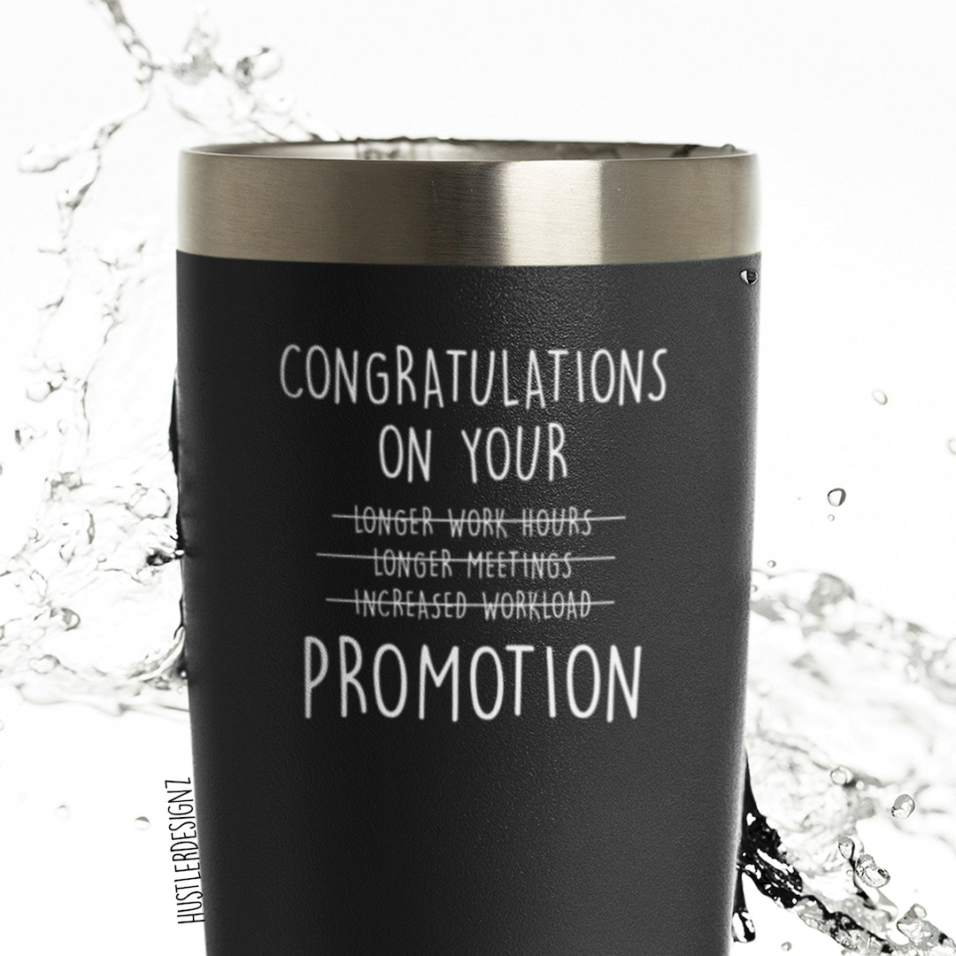 Congratulations on Your Promotion Tumbler Cup, Promotion Gift for Men ...