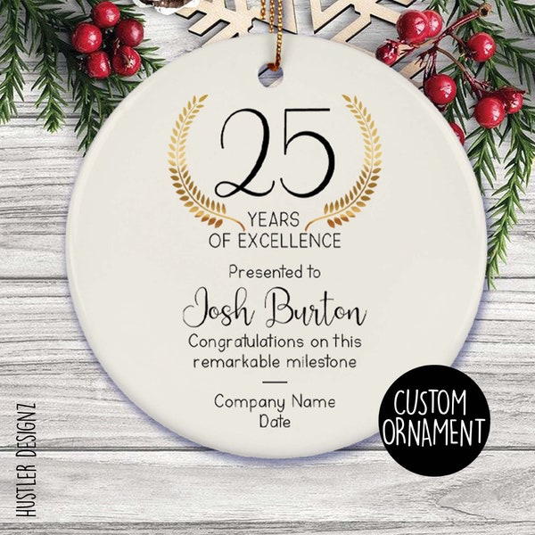 25th Service Award - Etsy