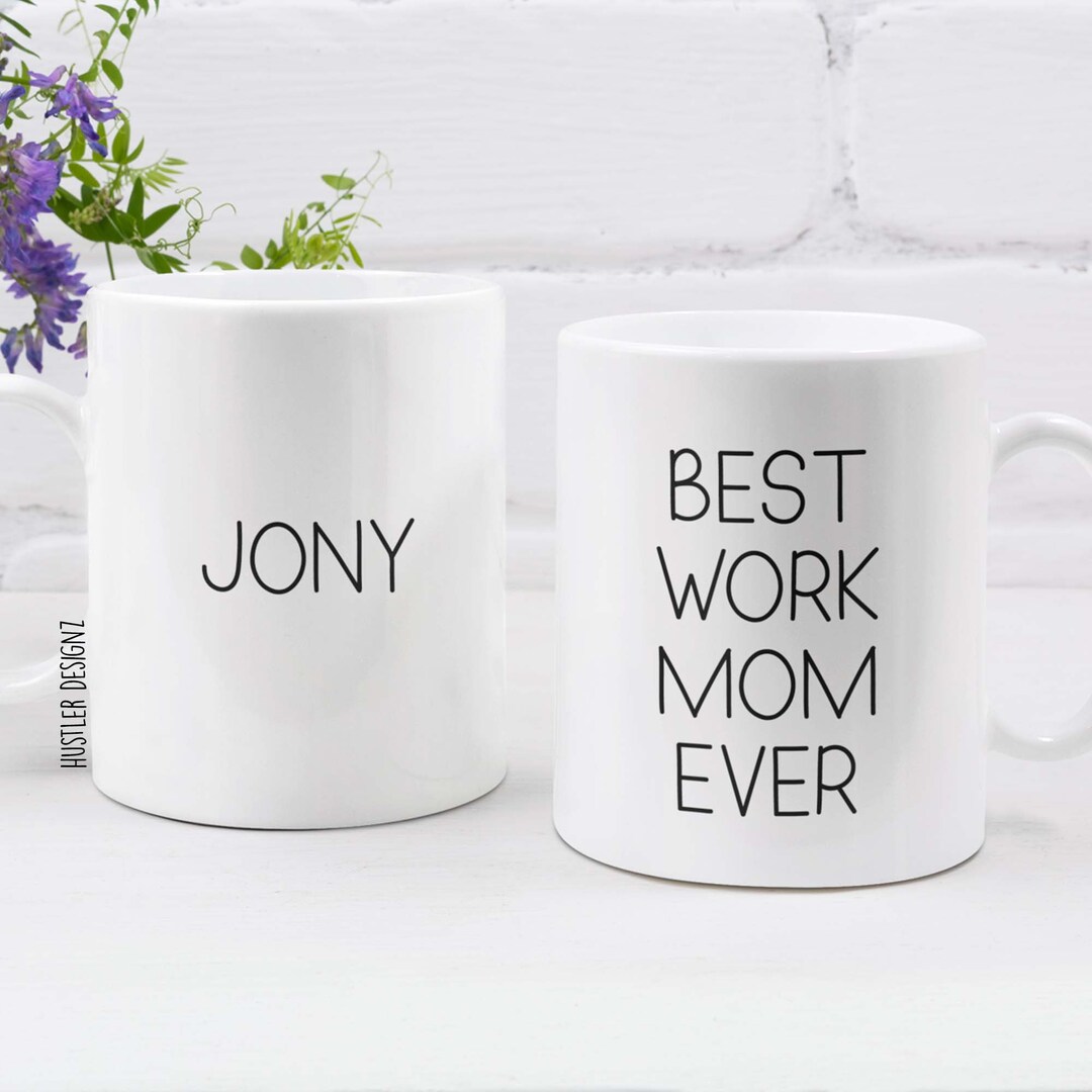 Best Work Mom Ever Mug, Work Mom Mug, Work Mom Gift, Coworker Gifts for ...