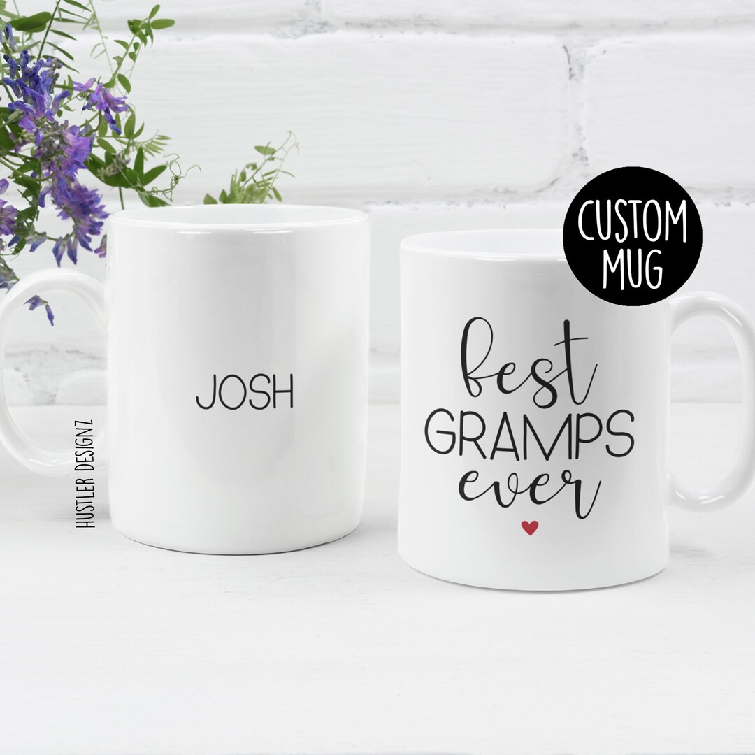 Best Gramps Ever Mug – Personalized Grandpa Gift – Custom Name Mug for ...